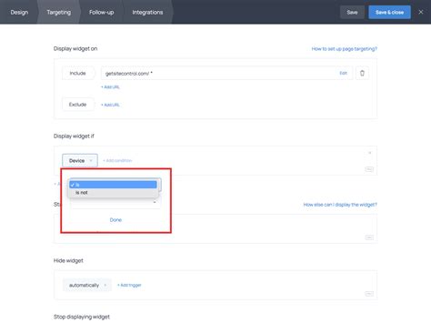 How To Set Up Targeting For Widgets Getsitecontrol