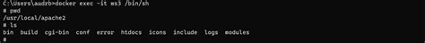 Docker 도커 입문과정 Container 내부에서 명령어 실행
