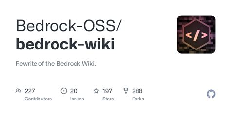 Pull Requests Bedrock OSS Bedrock Wiki GitHub