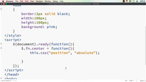 Jquery Plugin Development Center Elements Dynamically Using Jquery Jquery Plugins Youtube