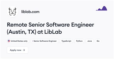 Liblab Hiring Senior Software Engineer Austin Tx • Remote Work From Home Himalayas