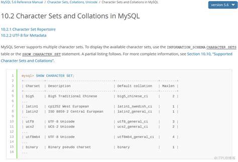 mysql 不同版本默认字符集 mysql数据库 亿速云