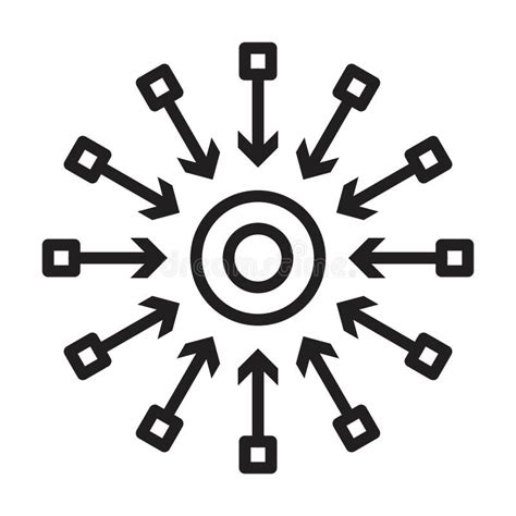 Centralized Database Icon Perfect For It And Network Solutions Stock Vector Illustration Of