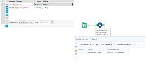 Solved Masking All Characters Of A Field While Keeping Th Alteryx