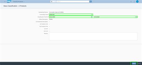 Rise With Sap S 4 Hana Public Cloud Manage And Classification Of Commodity Code For A Product