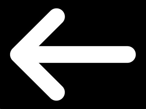 Rounded Left Arrow Icon PNG Vector In SVG PDF AI CDR Format