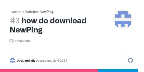 How Do Download Newping · Issue 3 · Livetronicarduino Newping · Github