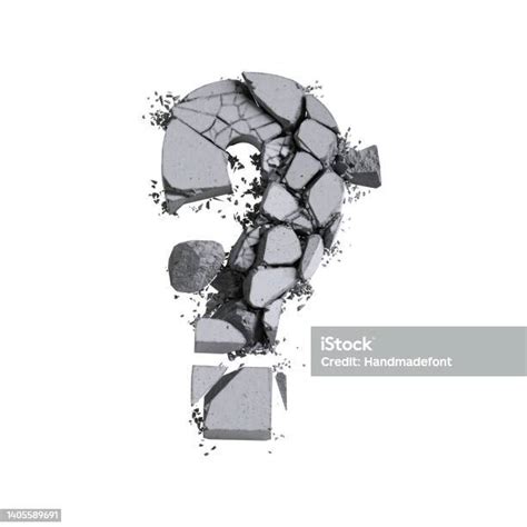 깨진 콘크리트 블록으로 만든 알파벳 문자 흰색 배경에 고립 된 3d 그림 건축자재에 대한 스톡 사진 및 기타 이미지 건축자재 구축함 글자 자석 Istock