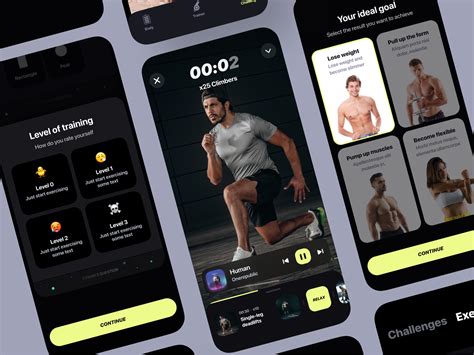 Mobile App Design For Ios Android Ui Ux Design For Fitness App By Ruslan Qule For Fancy On Dribbble