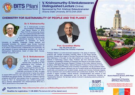 Bits Pilani V Krishnamurthy S Venkateswaran