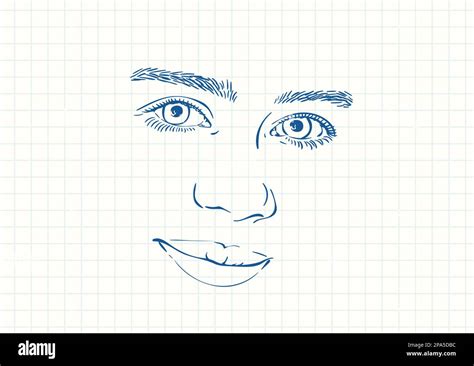 Bushy Eyebrows Drawing