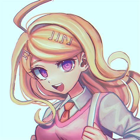 Safebooru 1girl Ahoge Akamatsu Kaede Bangs Blonde Hair Breasts