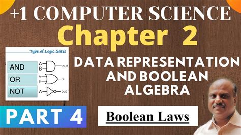 Plus One Computer Science Malayalam Chapter 2 Data Representation And Boolean Algebra Part