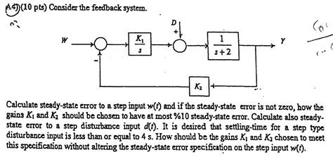 Solved A 10 Pts Consider The Feedback System Calculate