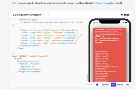 Navigation Is Broken In Prod Website Demo Issue GeekyAnts NativeBase GitHub