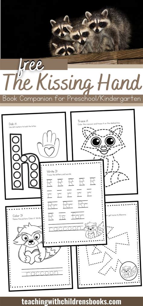 Printable The Kissing Hand Activities Calendar Productivity Hacks