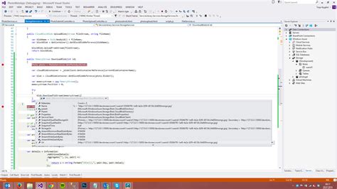 c azure cloudblockblob cannot find the blob when downloadtostream