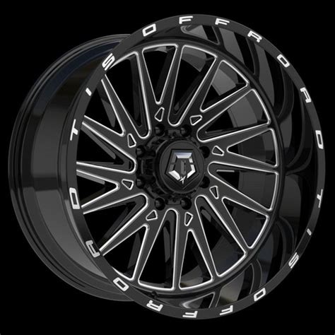 Tis Wheels 547bm 24x14 76 Gloss Black Milled 8x180 Qty 4 A261353 Ebay
