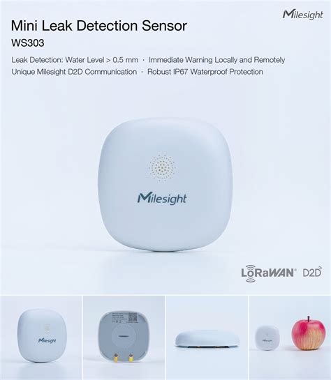 Milesight Mini Leak Detection Sensor Ws303 Mcci