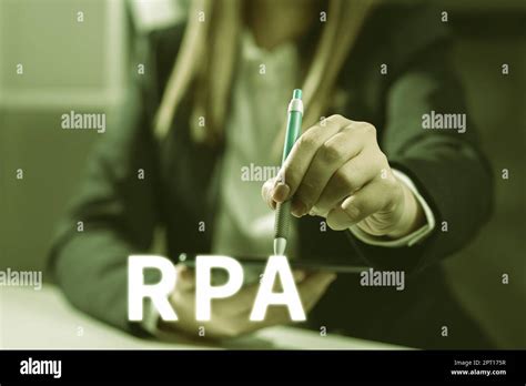 Sign Displaying Rpa Word Written On Robotic Process Automation Form