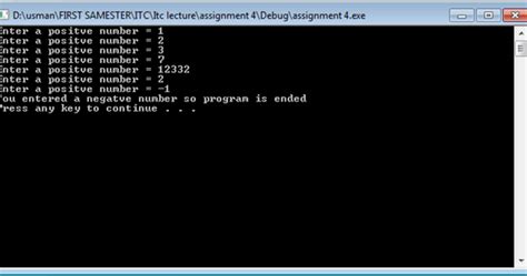 C Program To Detect A Negative Input Logic Explained