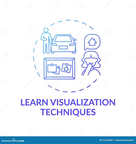 Learn Visualization Technique Blue Gradient Concept Icon Stock Vector Illustration Of Isolated