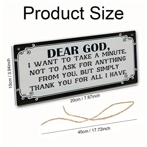 하늘을 희망을 간직한 나무로 만든 인용구가 새겨진 소박한 벽장식 종교적 믿음을 담은 아트 데코 스타 Temu