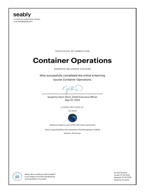 Container Operations Pdf