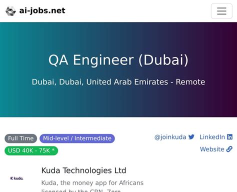Hiring Qa Engineer Dubai Remote Raimljobs