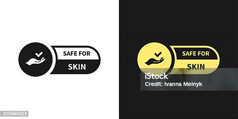 피부 라벨 또는 스티커에 안전합니다 유기적 화장품 아이콘입니다 유기농 스킨 케어 성분 또는 라벨 건강관리와 의술에 대한 스톡 벡터 아트 및 기타 이미지 Istock