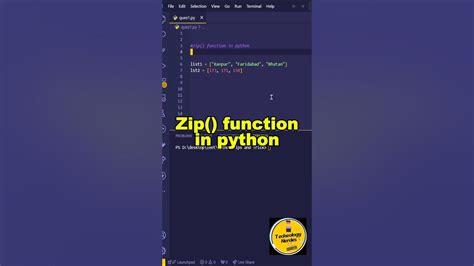 Zip Function In Python Easy Explanation And Code Python Coding Programming Youtube
