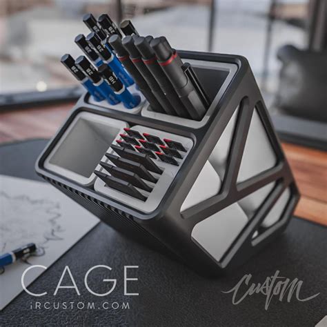 3d Printed Desk Organizer Modern Workspace Pencil Pen And Sd Card
