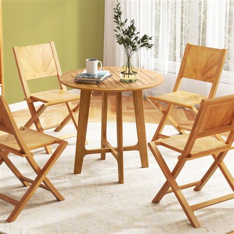 315 Inches Patio Dining Table With Slatted Tabletop And X Shaped Frame