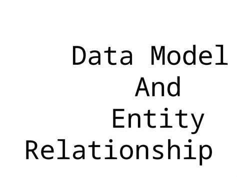 Pptx Data Model And Entity Relationship Dokumentips