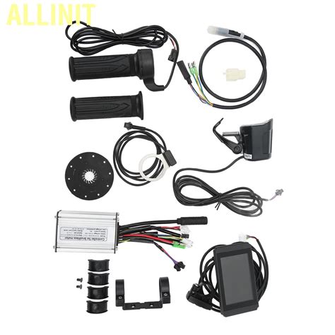 Allinit Electric Bike Conversion Kit 17a Sine Wave Controller For Kt Lcd8h Panel Twist Handle