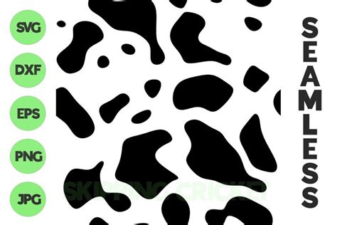 Seamless Cow Hide Spots Svgpattern Texture Cut File