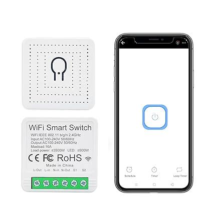 EweLink A Mini WiFi Relay Module Smart Switch DIY Wireless Light Switch Voice Control Outlet