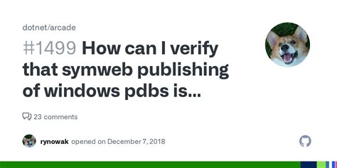 How Can I Verify That Symweb Publishing Of Windows Pdbs Is Happening