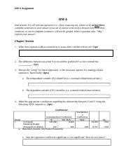 HW Sum Docx HW Assignment HW Instructions For All Relevant Questions I E Those