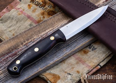 L T Wright Knives Gns 3v Scandi Desert Ironwood Black Liners