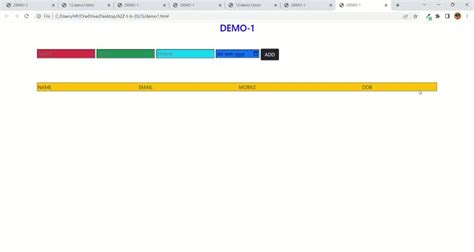 Mahesh Sawase On Linkedin Add And Delete Rows From Table Dynamically