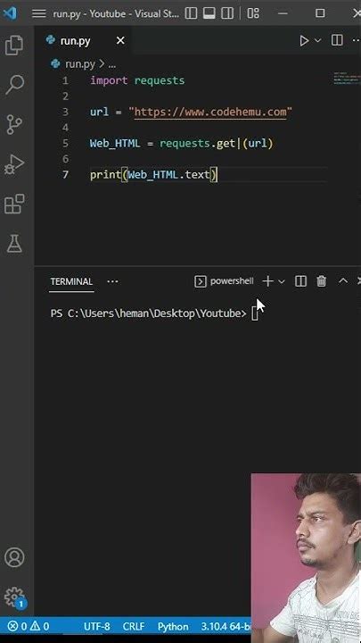 Web Scripting Python 👨‍💻 Shorts Python Youtube