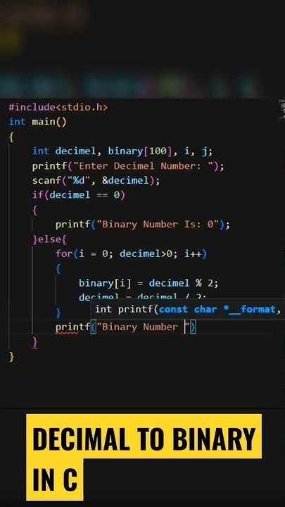 How To Convert Decimal To Binary Easy Way Shorts Coding Viral