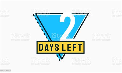 현대 플랫 디자인 카운트 다운 왼쪽 일 배너 프로모션을위한 배지 남은 일 수 카운트 다운 판매 벡터 일러스트 레이 션 1에 대한 스톡 벡터 아트 및 기타 이미지 Istock