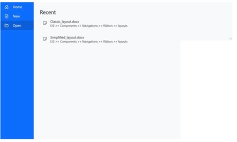 Backstage In Blazor Ribbon Component Syncfusion