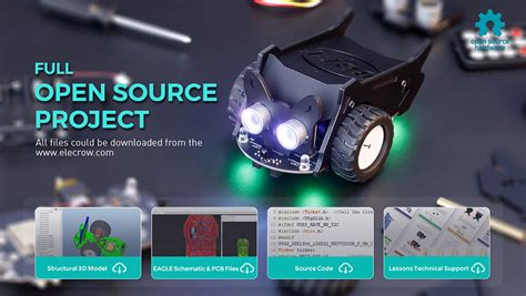 Crowbot Bolt Programmable Smart Robot Car Steam Robot Kit