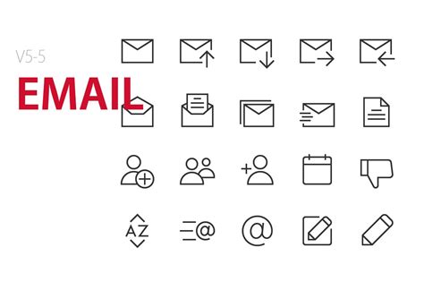 Email UI Icons MasterBundles