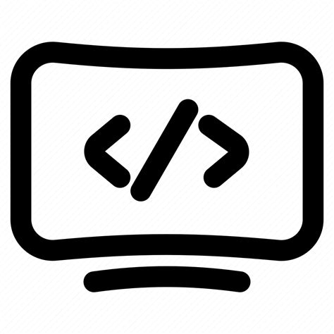 Development Monitor Programming Web Coding Icon Download On Iconfinder