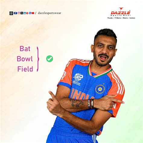 Icc Mens T20 Wc 2024 Champions Dazzle Sports Wear Medium