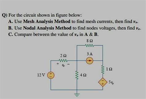 Answered For The Circuit Shown In Figure Below Bartleby